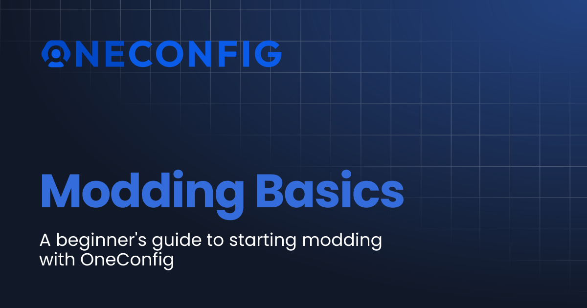 Modding Basics | OneConfig V0